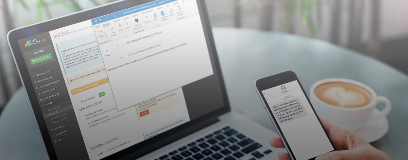 Email to SMS: Send a text by email from your inbox in just 1 click